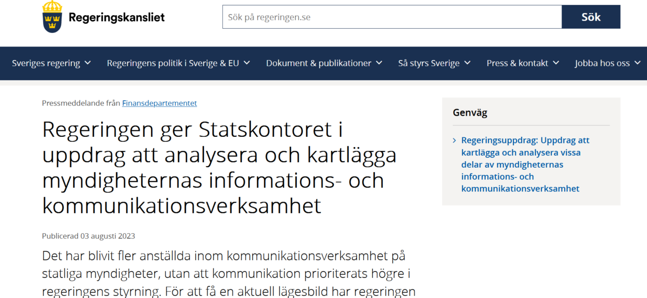 Regeringsundersøgelse på vej af svenske myndigheders kommunikation - ProPublica
